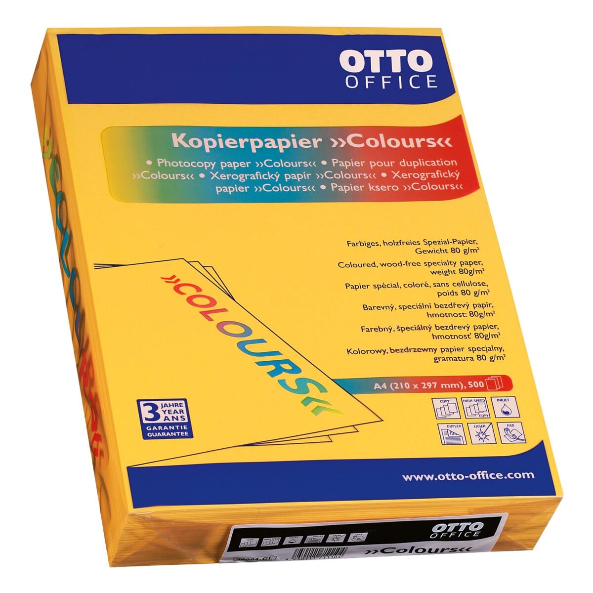 Gekleurd printpapier A4 OTTO Office COLOURS - 500 bladen (totaal ...