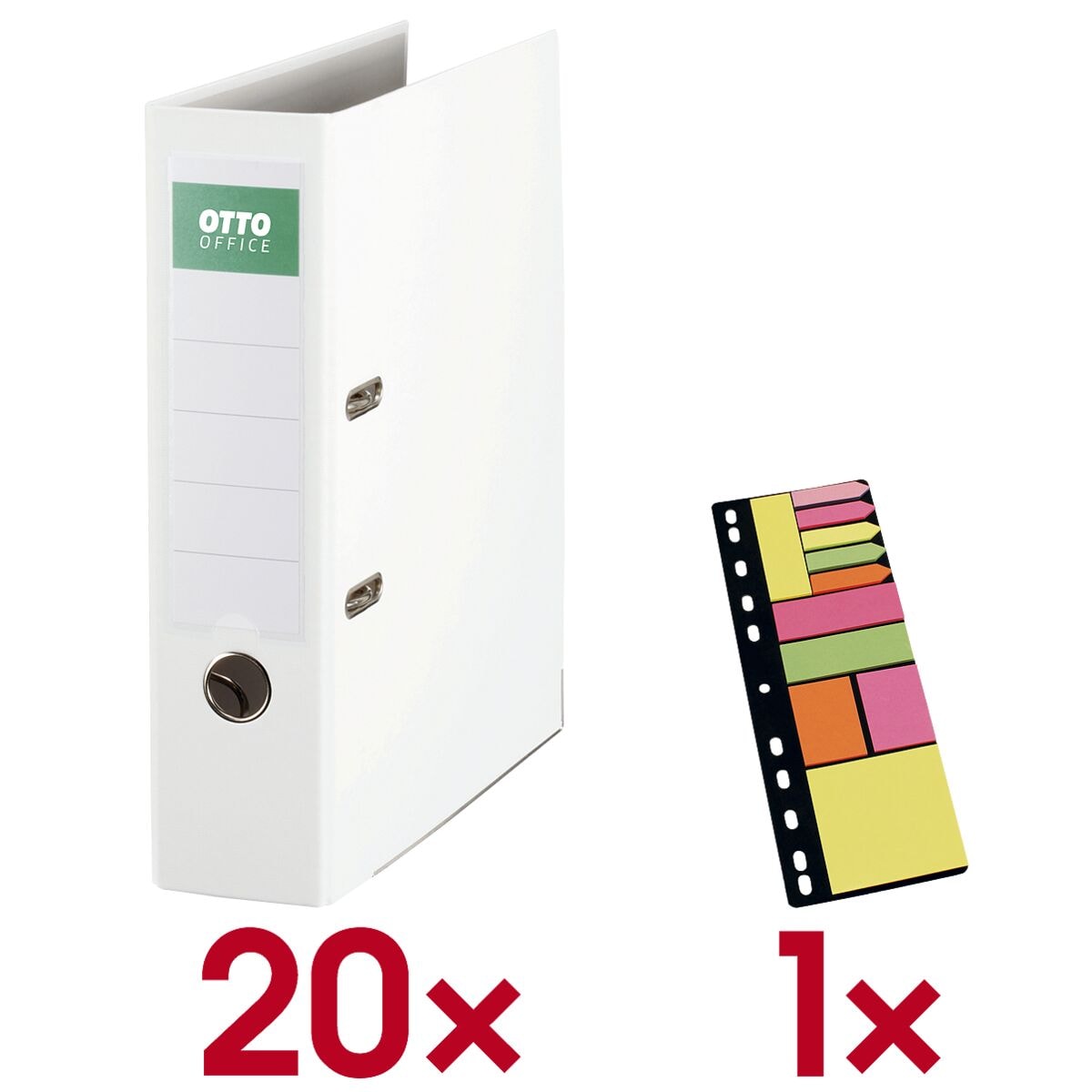 20x Ordner A4 OTTO Office Exclusive I breit, einfarbig inkl ...