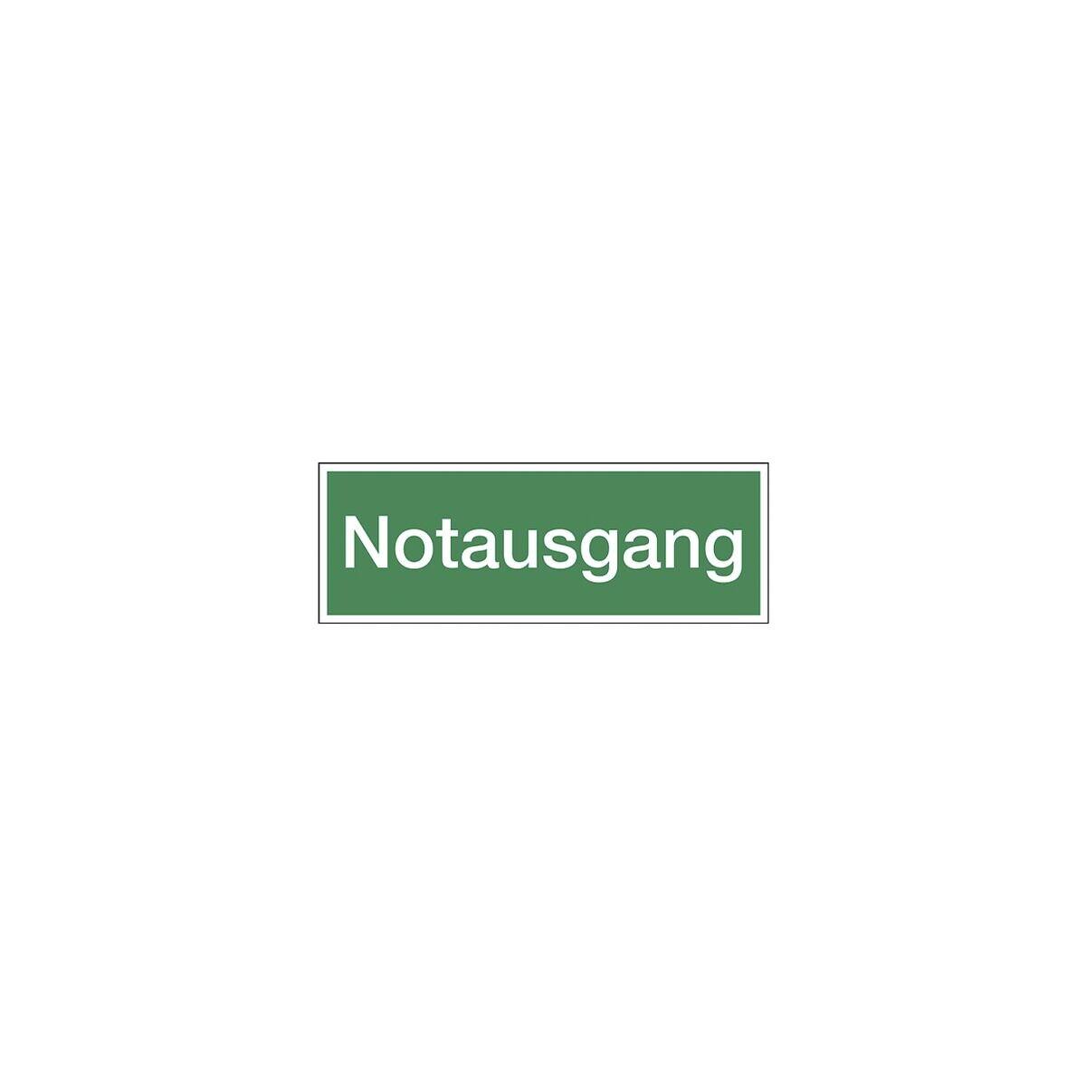 LimarLite Rettungszeichen Textschild »Notausgang« 29,7 x 10,5 cm Folie ... LimarLite Rettungszeichen Textschild »Notausgang« 29,7 x 10,5 cm Folie ...