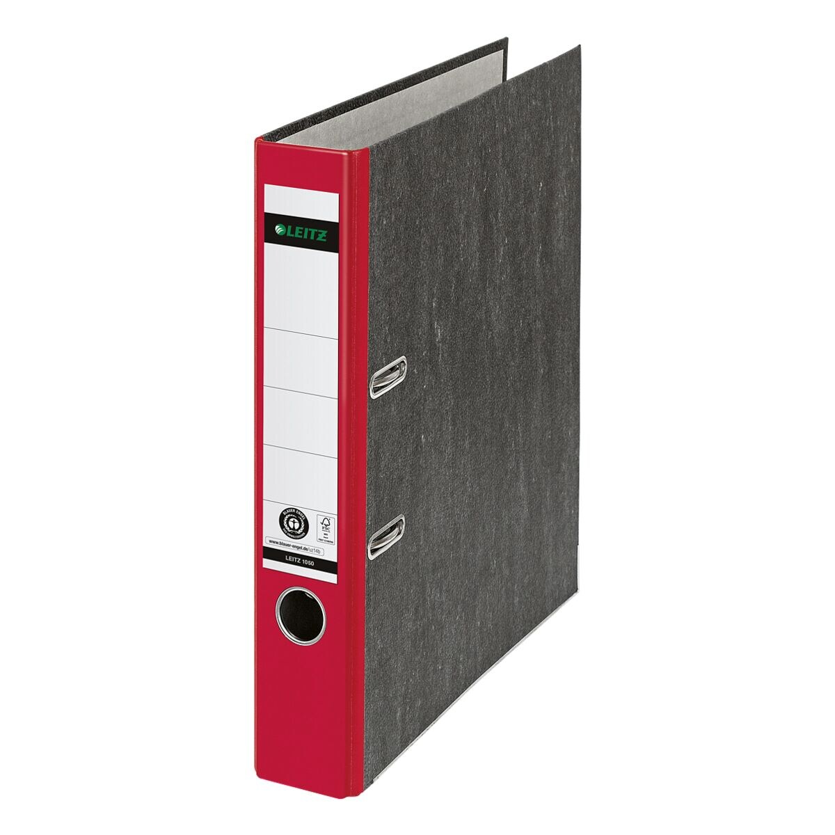 Ordner A4 LEITZ 1050 schmal, Wolkenmarmor mit farbigem Rücken, Bei OTTO ...