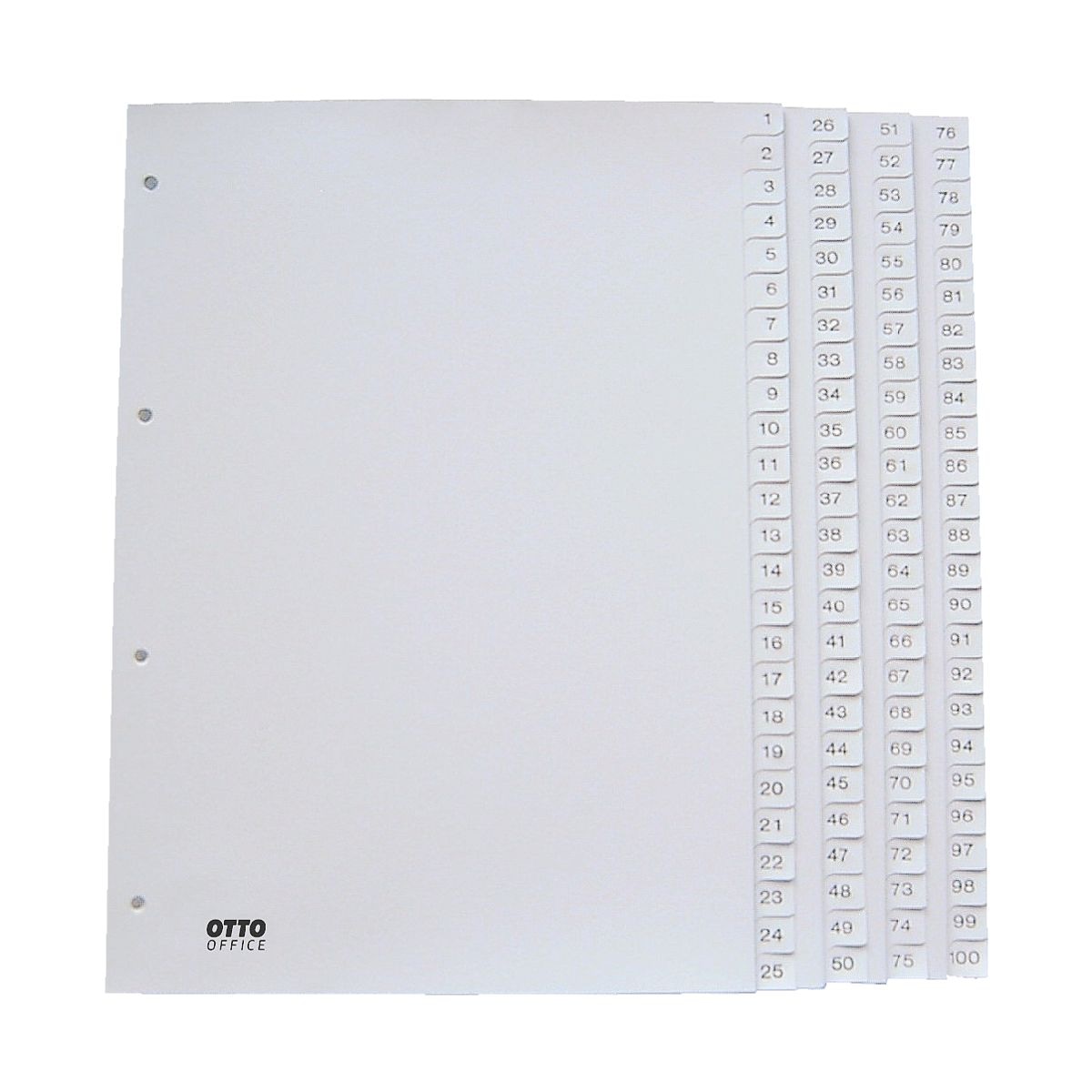 OTTO Office Register, A4, 1-100 100-teilig, grau, Kunststoff, Bei OTTO ...
